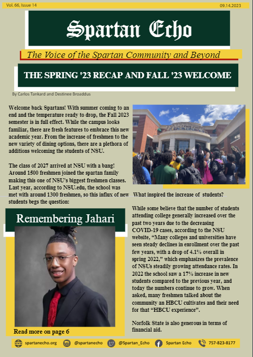 Spartan Echo News: Vol. 66 Issue 15 – Spartan Echo